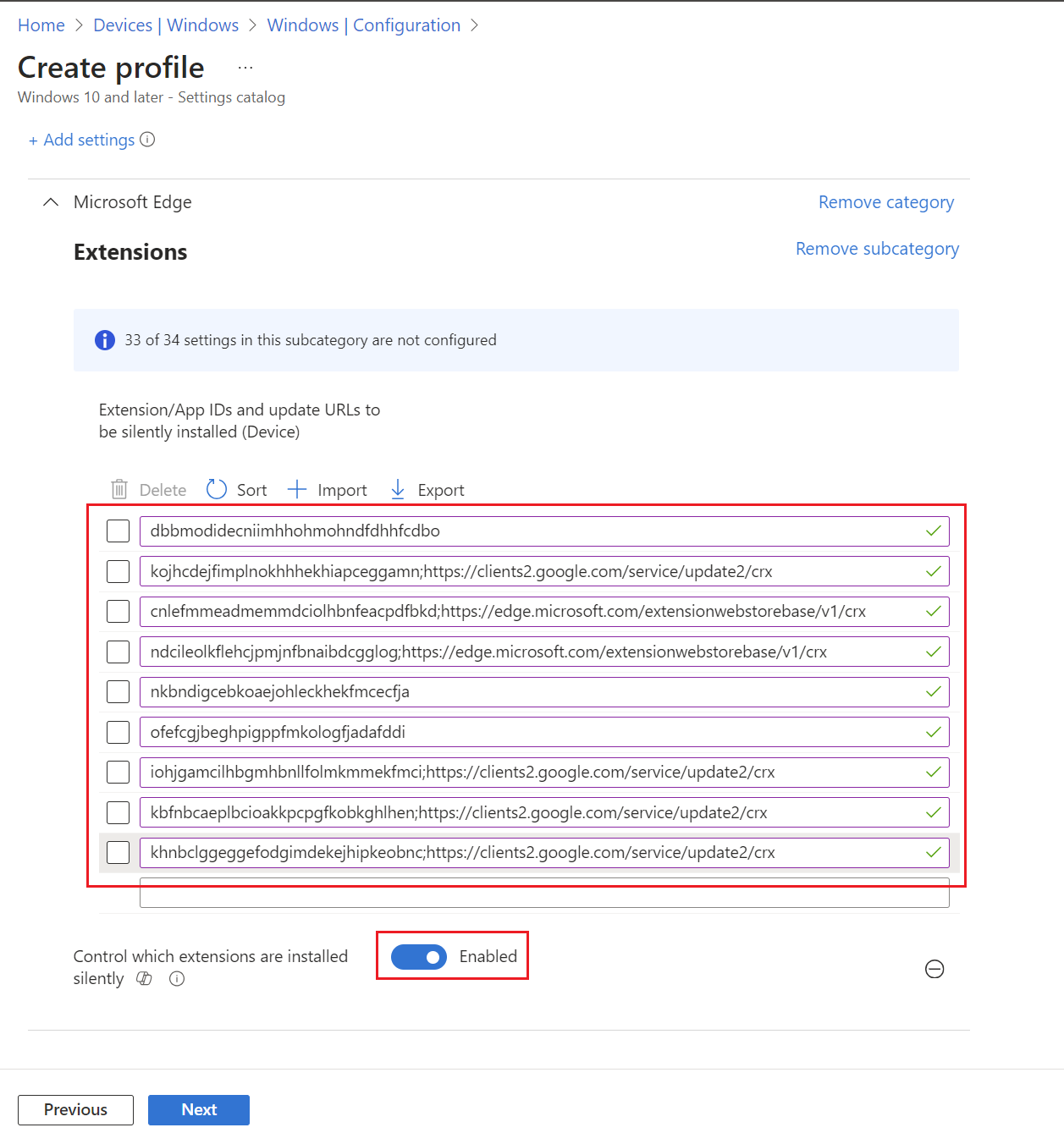 How to Use Intune to Allow Edge Extensions and from Google Chrome store